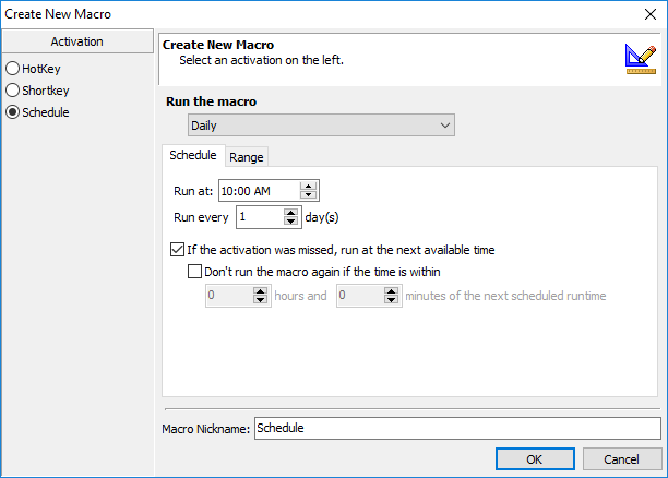 Scheduled Macros Overview